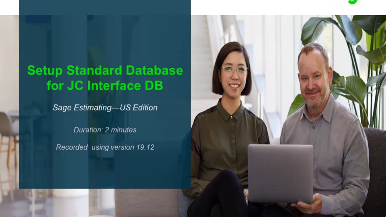 Sage Estimating How do I setup a Sage Estimating standard database to ...