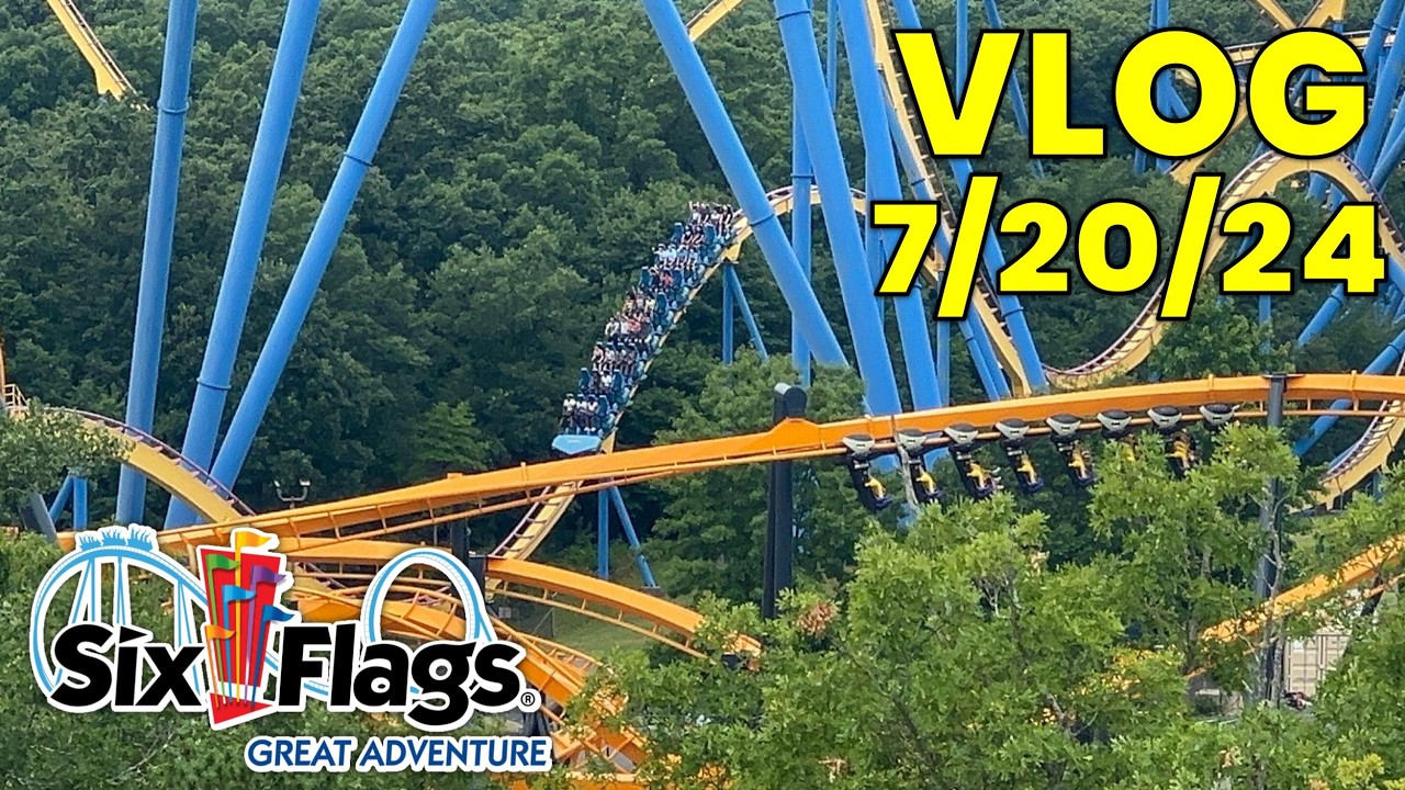 Log Flume Nearly COMPLETE at Six Flags Great Adventure! | Vlog 7/20/24 ...