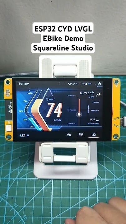 ESP32 CYD LVGL EBike Demo Squareline Studio #arduino #esp32 #iot # ...