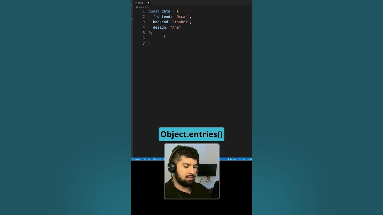 Object.entries Method In JavaScript - YouTube