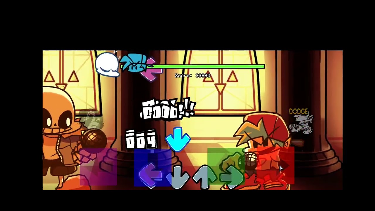 jugando la semana de Sans indie cross FNF indie cross mod - YouTube