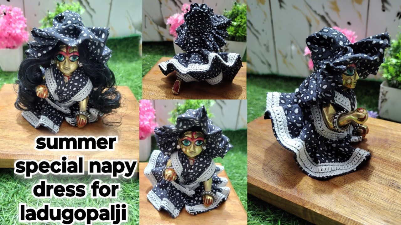Summer special nappy dress for 3,4no ladugopalji with 🎓 Cap # ...