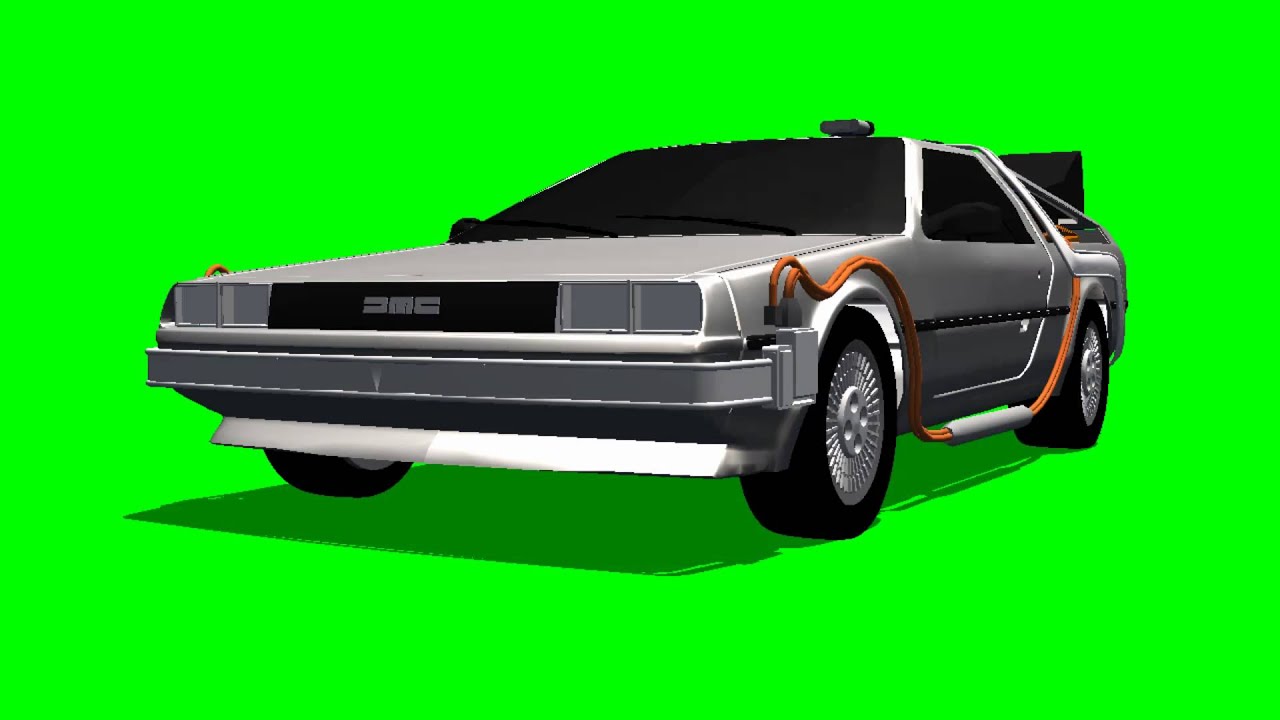 back to the future delorean drive - green screen effects - free use ...