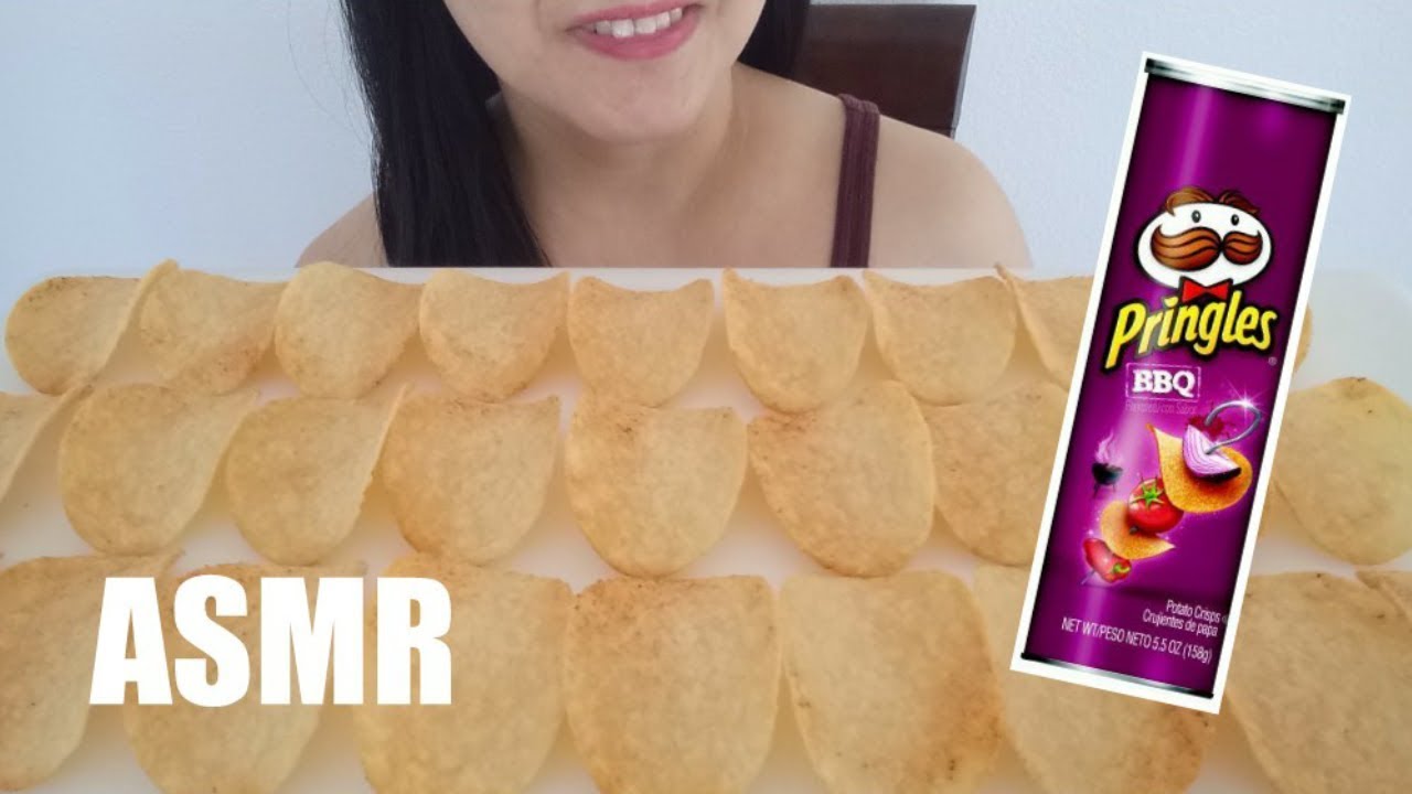 ASMR PRINGLES BBQ POTATO CHIPS (Eating Sounds - No Talking) - YouTube