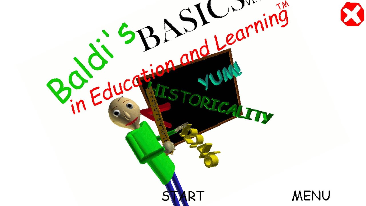 Math takes over Baldi's school (Baldi V1.4.3 Mod) - YouTube