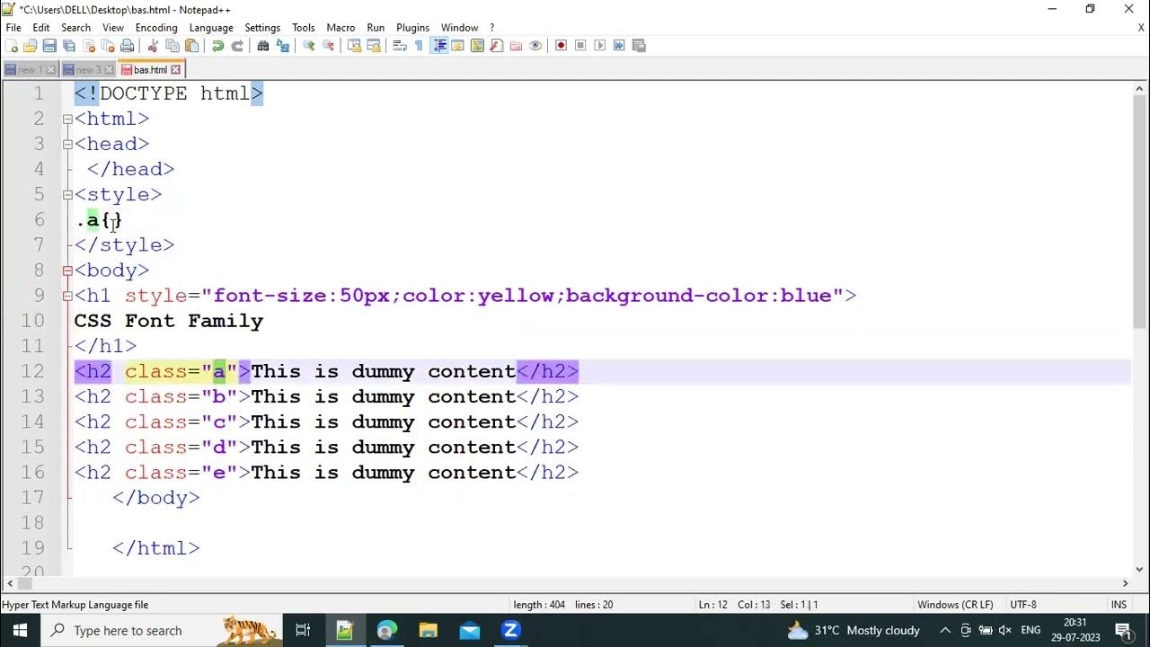 CSS All Fonts Family properties | CSS Font Family - YouTube