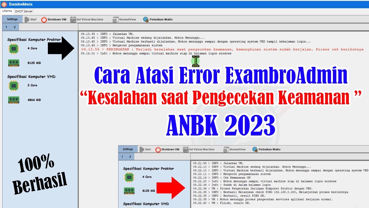 Atasi Error Pengecekan Keamanan ExambroAdmin ANBK 2023 - YouTube
