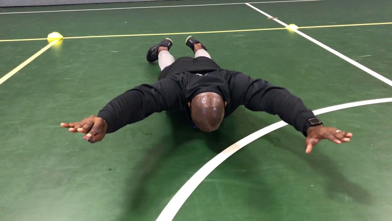 Prone Lying Shoulder Scaption w/ Extension - YouTube