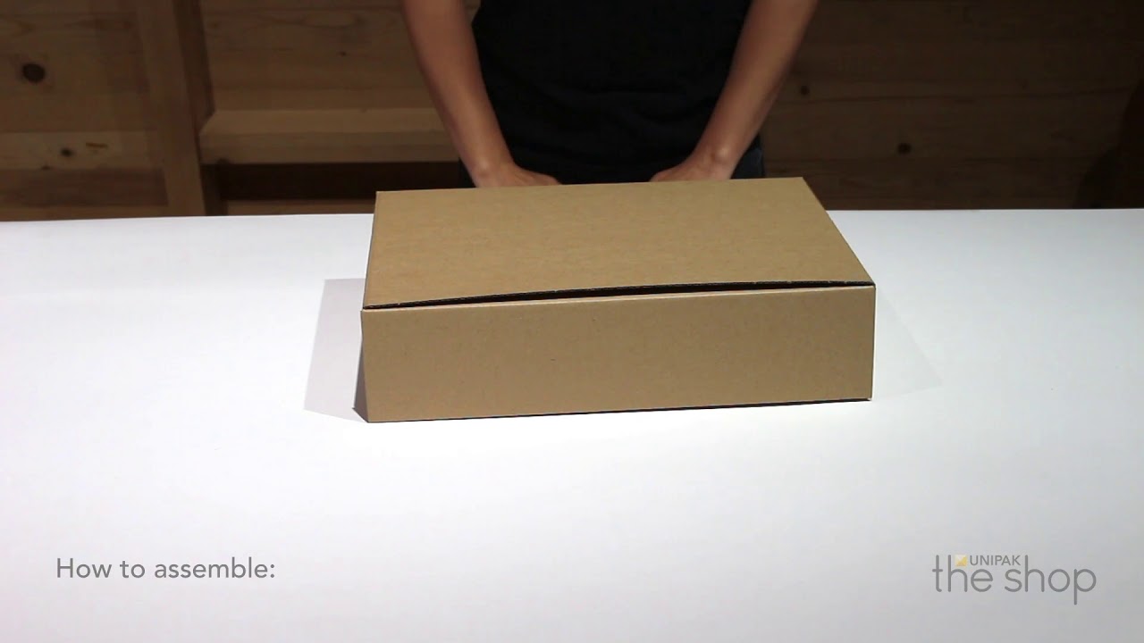 How to fold - Side Loading Delivery Box. - YouTube