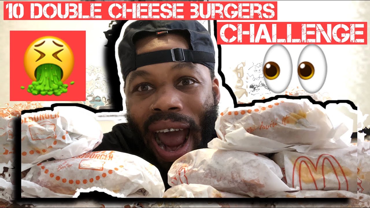10 DOUBLE CHEESEBURGERS CHALLENGE BY @PR GANG/WATCH TILL END/MUST WATCH ...