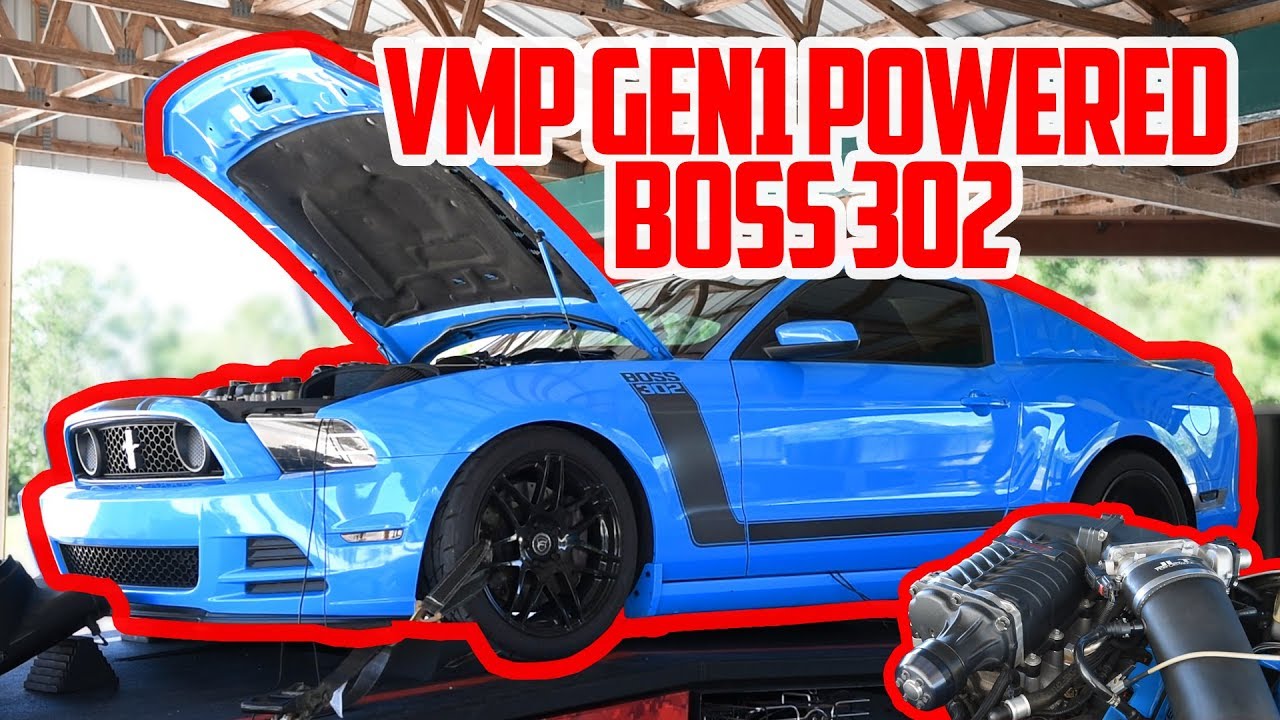 VMP Gen1 Supercharged BOSS 302 + VMP Dyno Tune = POWER - YouTube