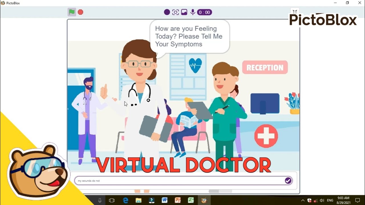 VIRTUAL DOCTOR USING NLP IN PICTOBLOX SOFTWARE | STEMPEDIA | PICTOBLOX ...