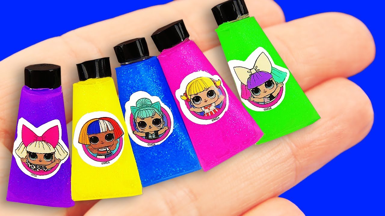 DIY Miniature LOL DOLLHOUSE + miniature School Supplies - YouTube