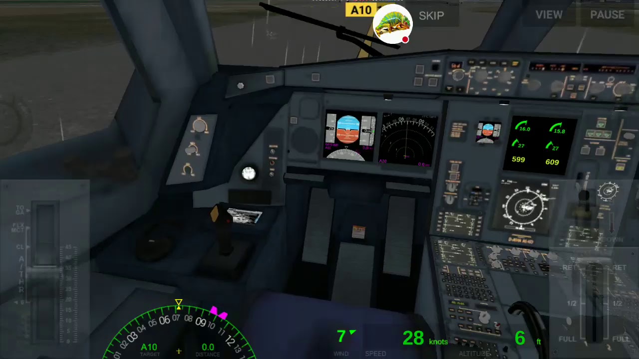 Airline Commander AIRBUS A320 Full Landing (First Day as Senior Captain ...