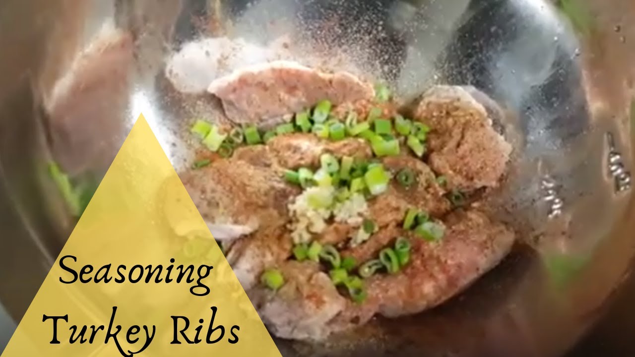 Seasoning Turkey Ribs - YouTube