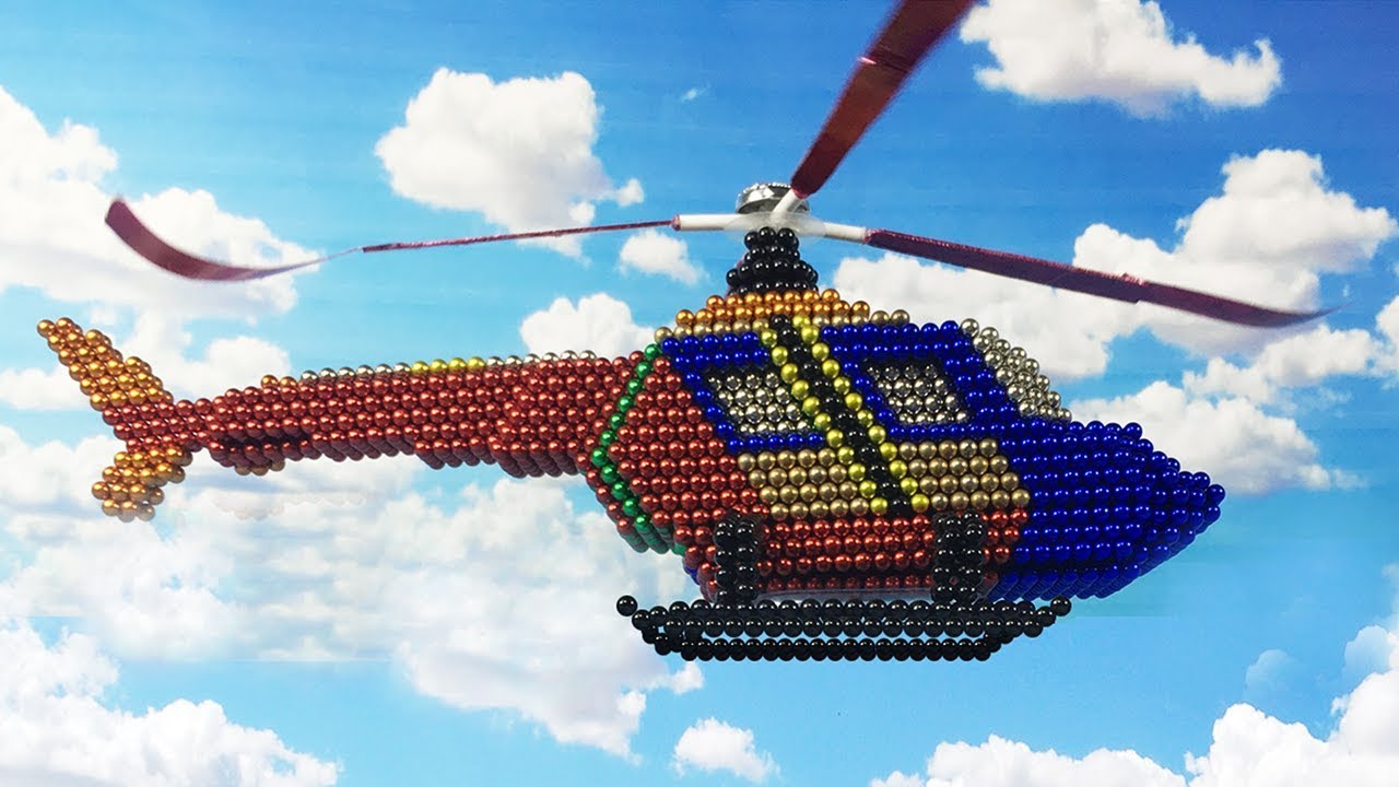 DIY - How To Make Helicopter From Magnetic Balls - ASMR - Magnet TV ...