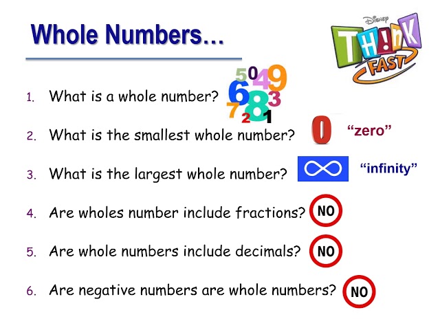 Whole Numbers Non Examples