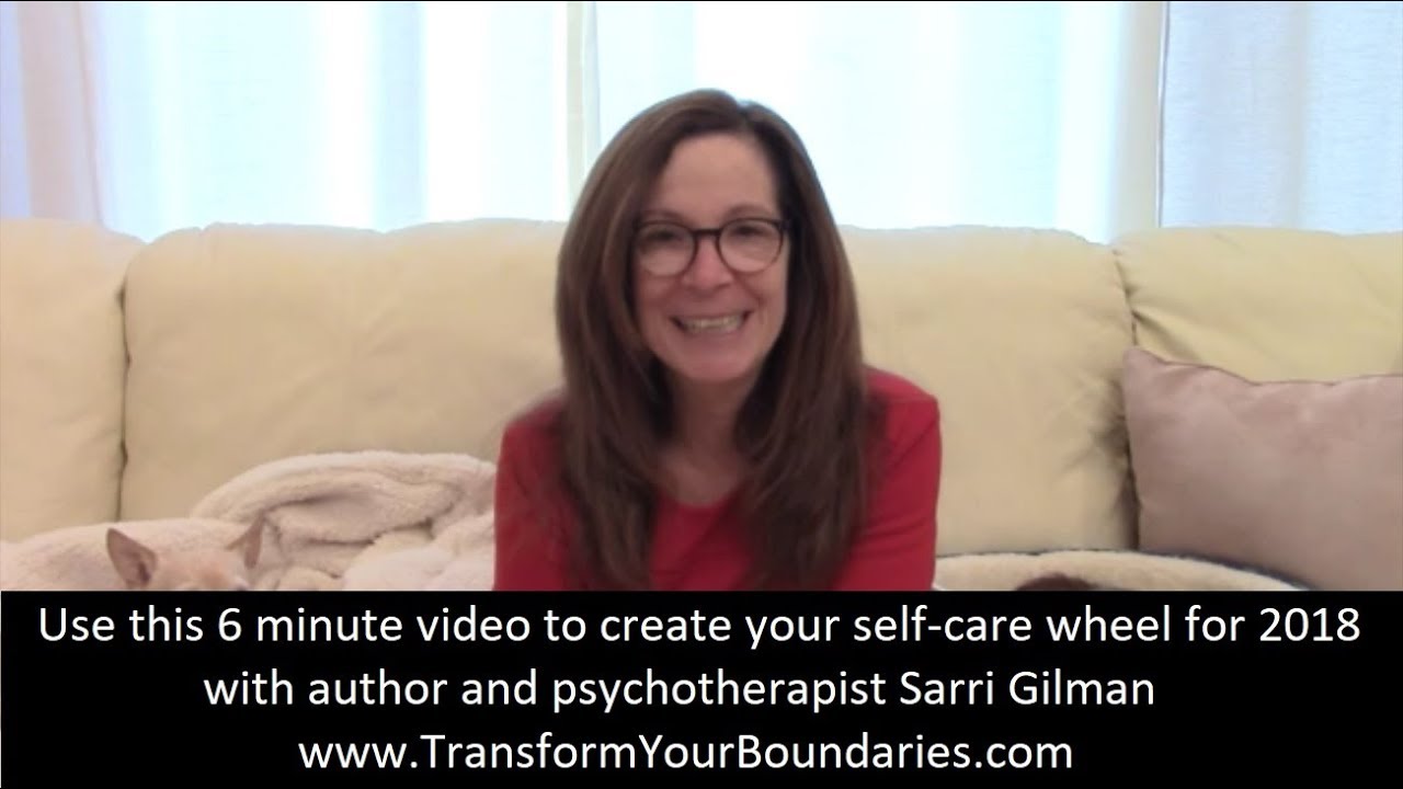 Make your self-care wheel for 2018 with Sarri Gilman - YouTube