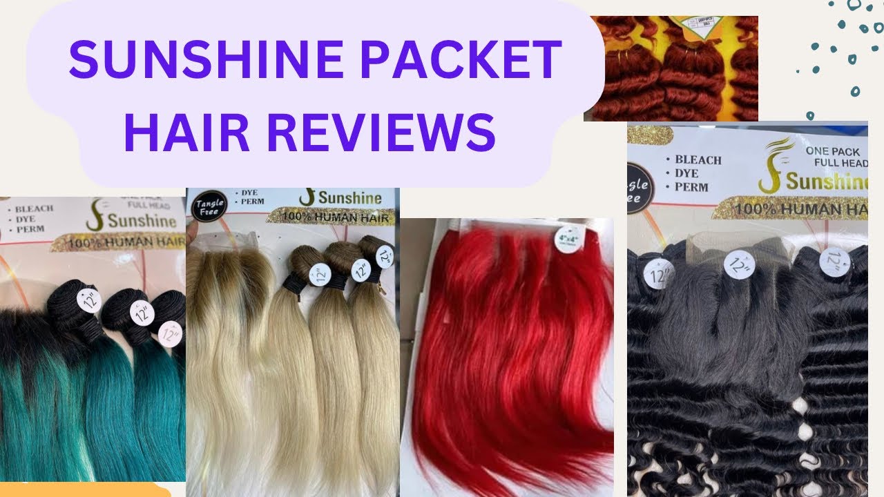 SUNSHINE DD PACKET HAIR REVIEW - YouTube