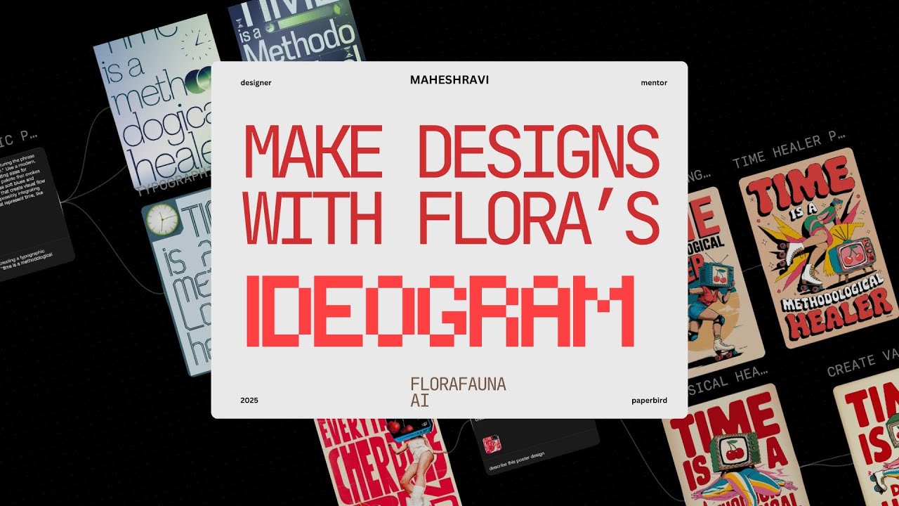 Flora's Ideogram : Design typography with AI - YouTube