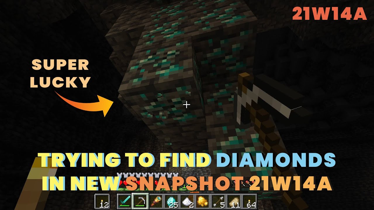 Trying to find Diamonds in Snapshot 21w14a | Diamonds in New Caves ...