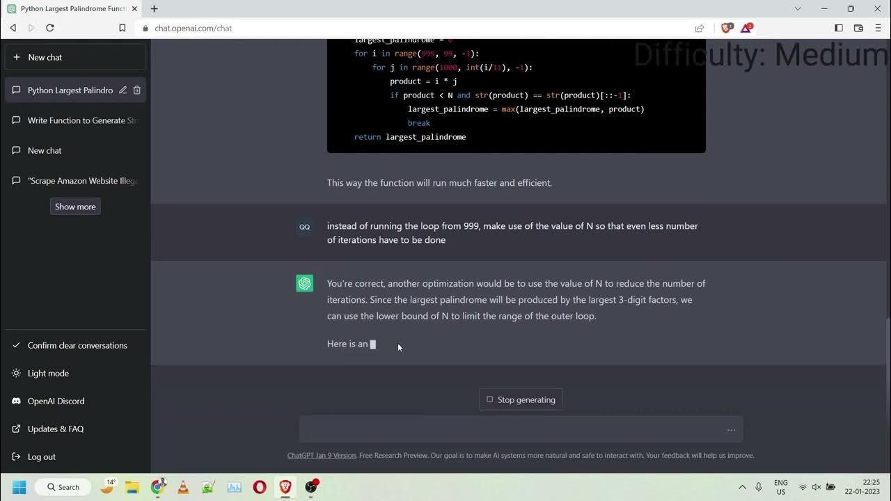 Project Euler #4 |Largest Palindrome Product | Medium | Chat GPT Prompt Engineering | 6 attempts ...