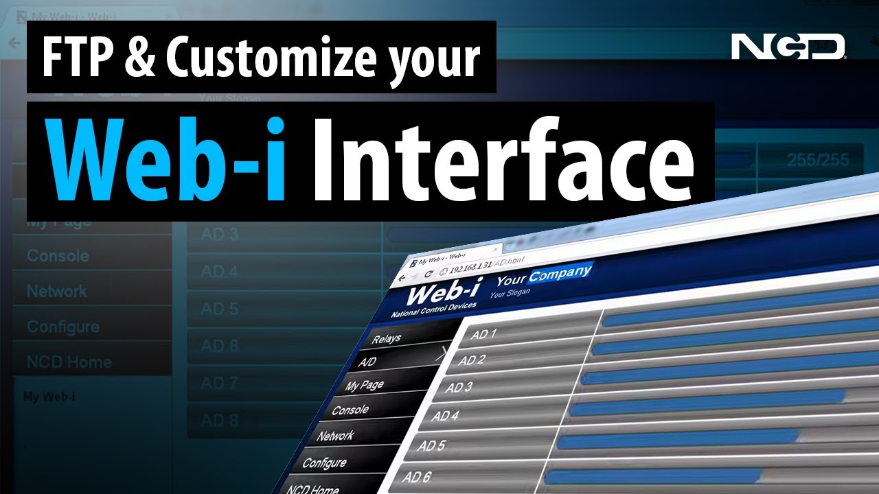 Instructions FTP & Customize your Web-i Interface - YouTube