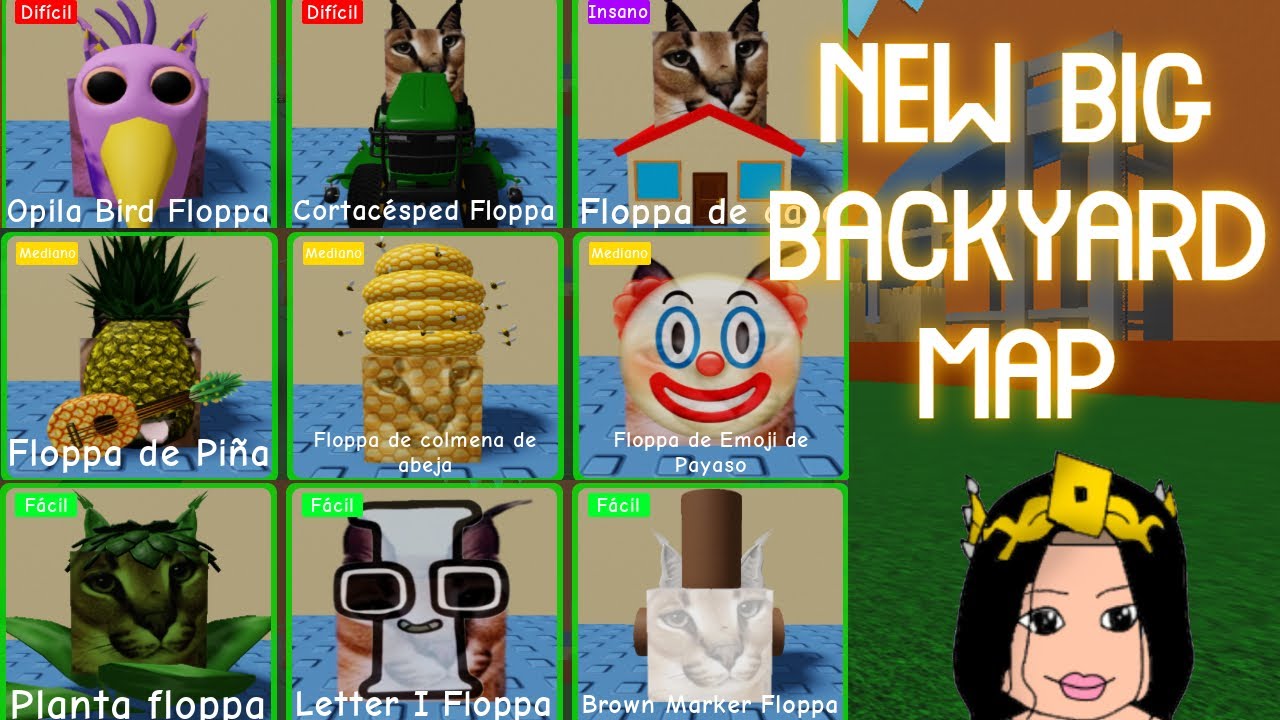 NEW! FIND THE FLOPPA MORPHS BIG BACKYARD MAP 😱 NUEVO MAPA Y NUEVOS ...