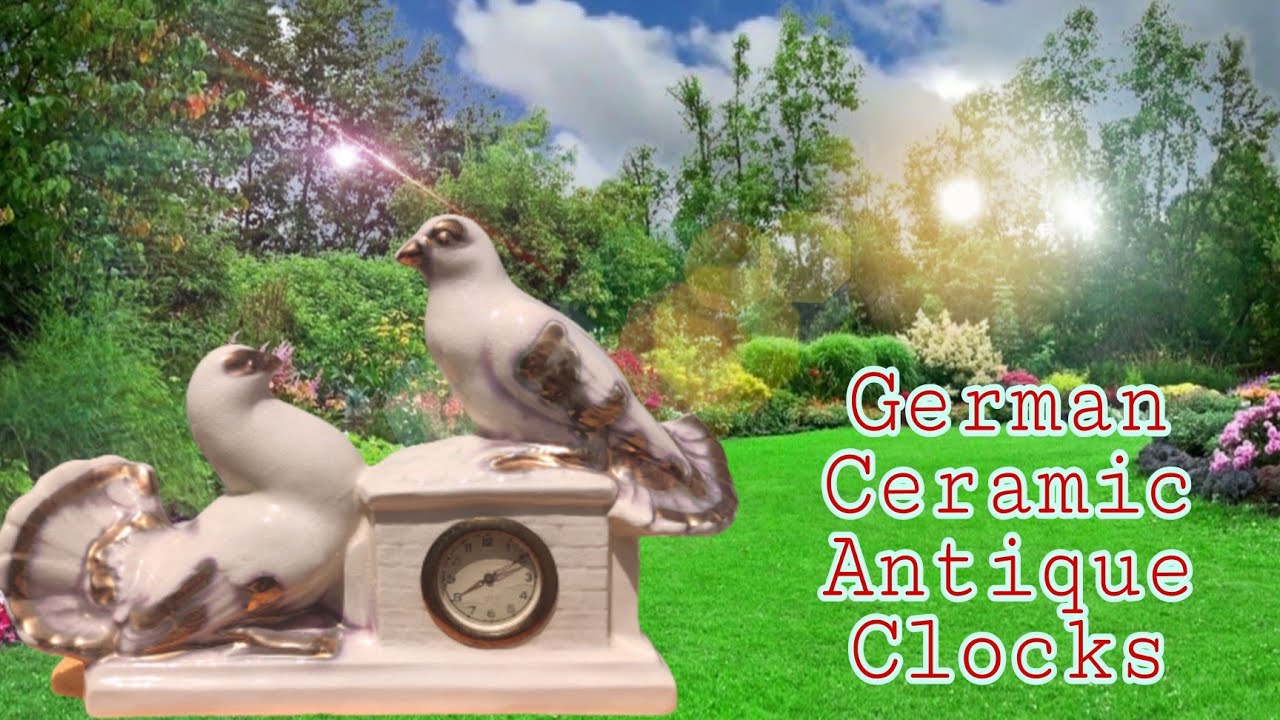 Pigeon Clock vintage ceramic clock 1960s / Made in Germany - YouTube