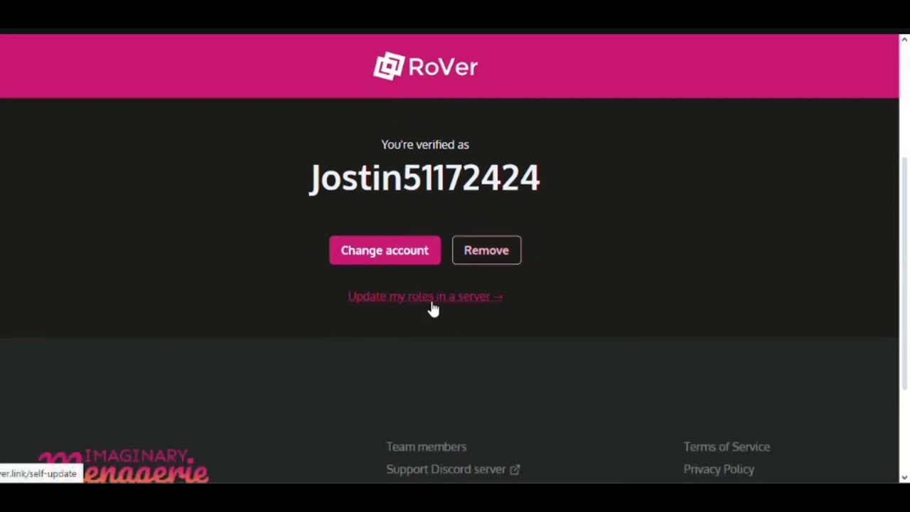 Cómo verificarse con el bot de Verificación ☑️ ROVER - YouTube