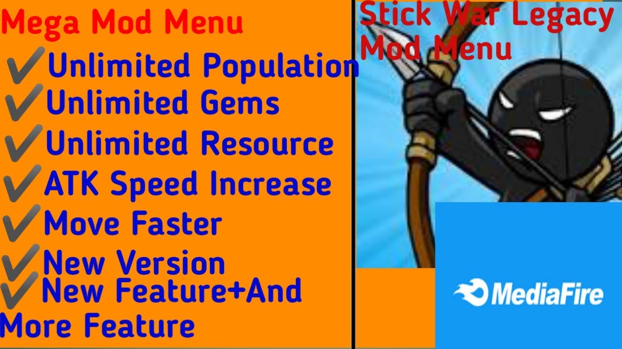 Stick War Legacy Mod Menu V2022.1.24 New Update And New Feature - YouTube