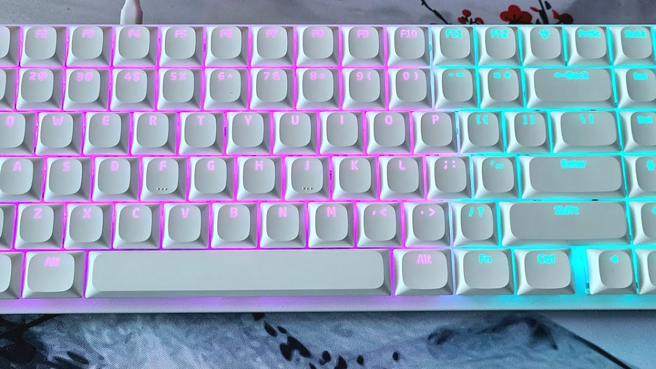 NZXT Function MiniTKL Keyboard - Custom Switches & Keycaps Mod - YouTube