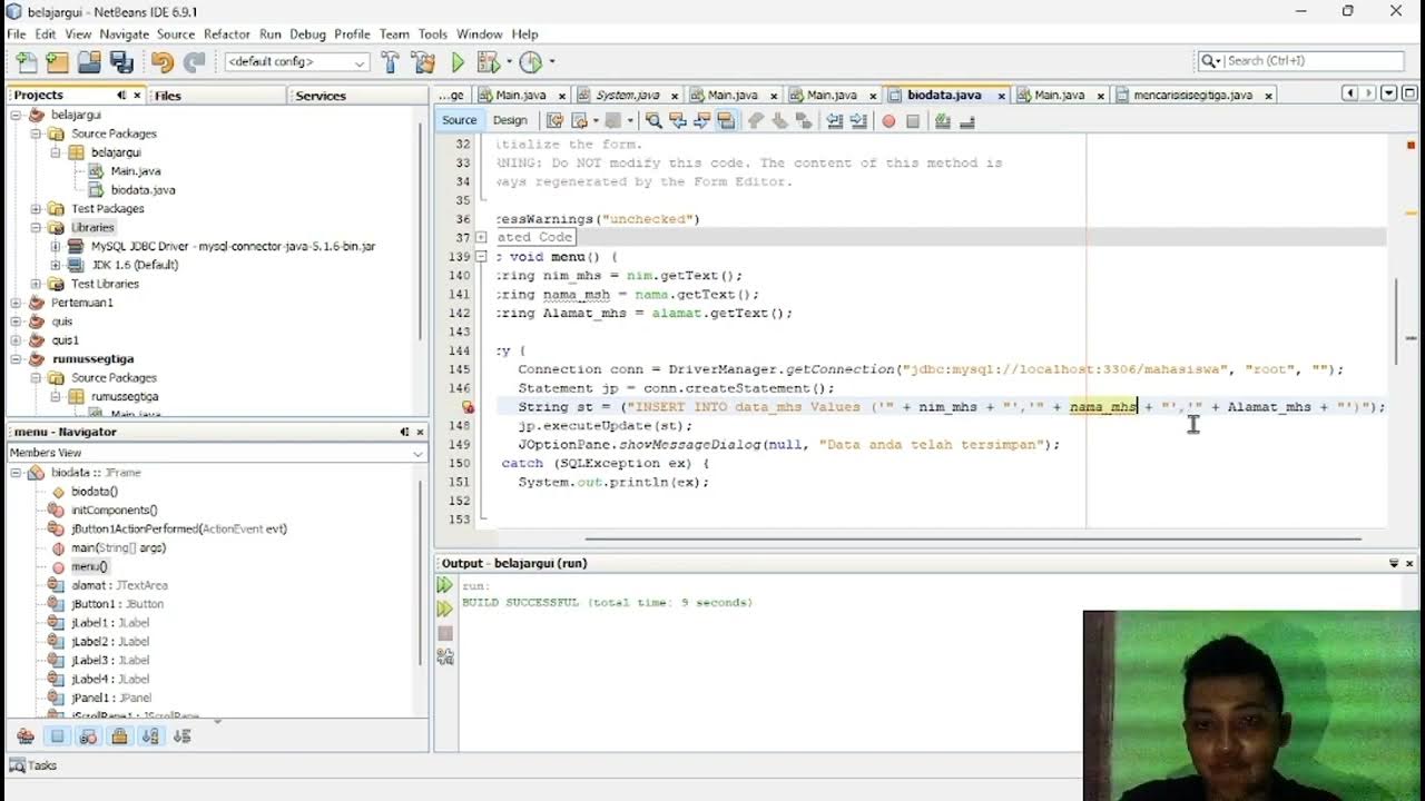 Mengkoneksikan Netbens java dengan Mysql - YouTube