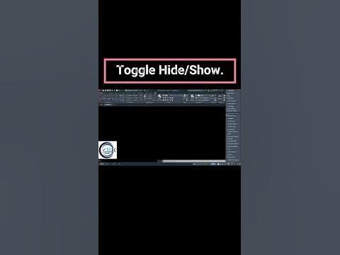 Toggle Button Hide/Show in Autocad/How to show / Hide Toggle Button in Autocad #autocad # ...