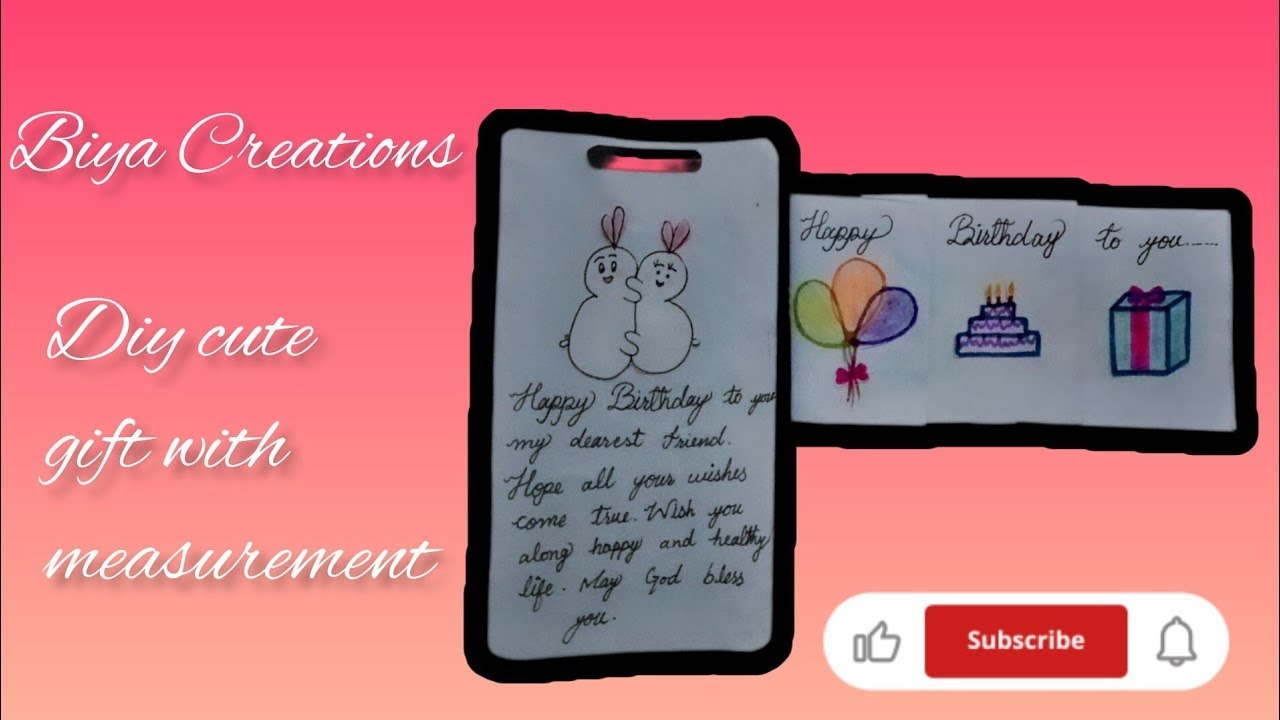 DIY Cute Gift Card: Easy and Adorable Craft Tutorial! - YouTube