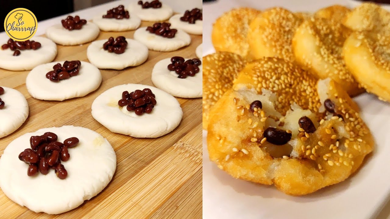 RED BEAN BUCHI/How to make RED BEAN BUCHI/SESAME BALLS RECIPE/So ...