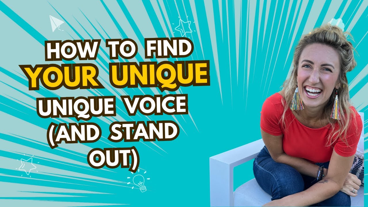 How to Find Your Unique Voice (and Stand Out) - YouTube