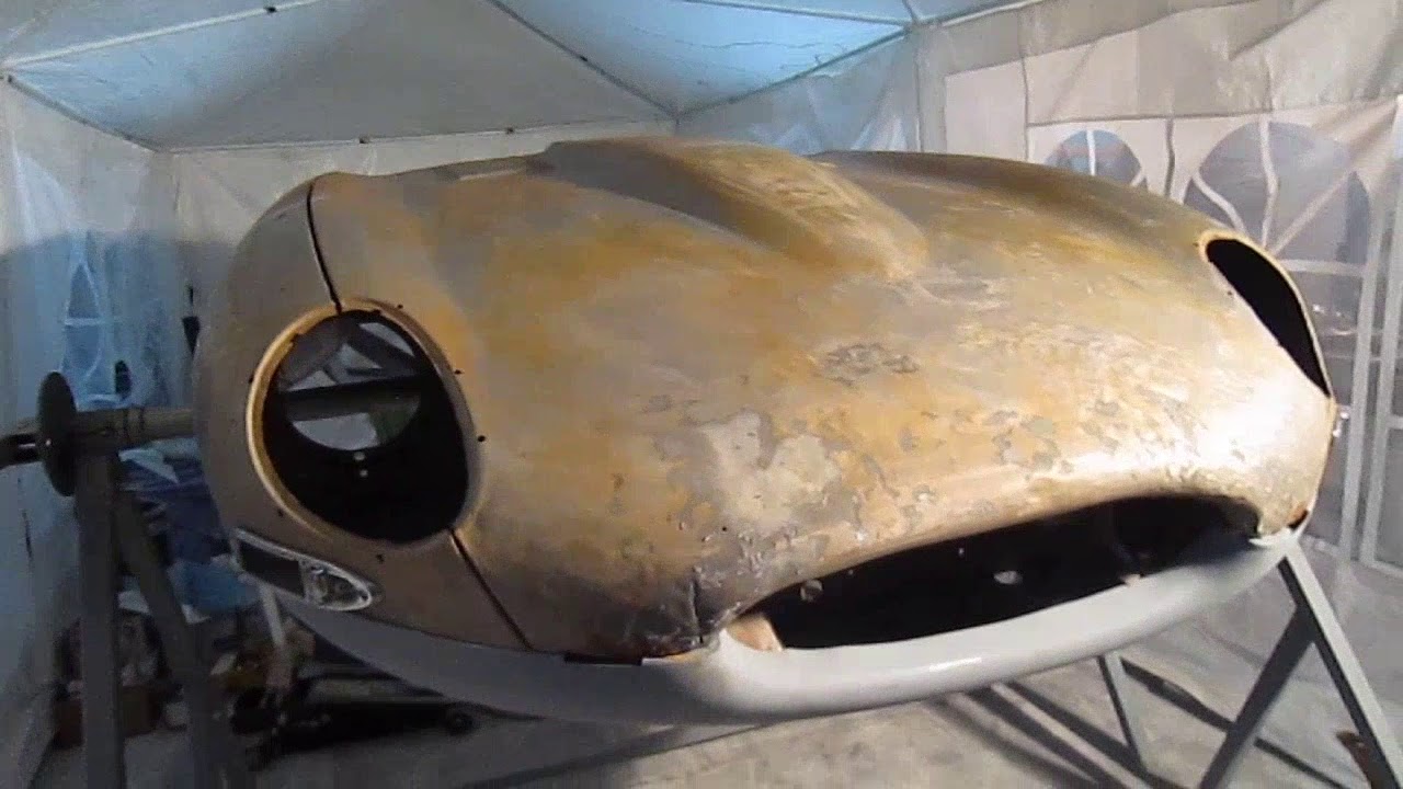 Jaguar E Type bonnet jig part 2 - YouTube