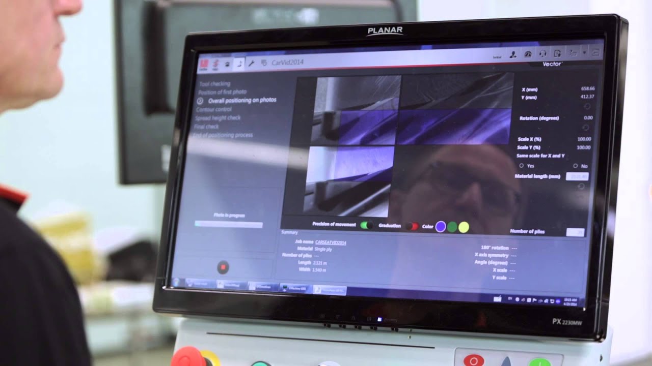 Lectra Automotive Fabric Cutting Machine: Discover Vector® Auto - YouTube