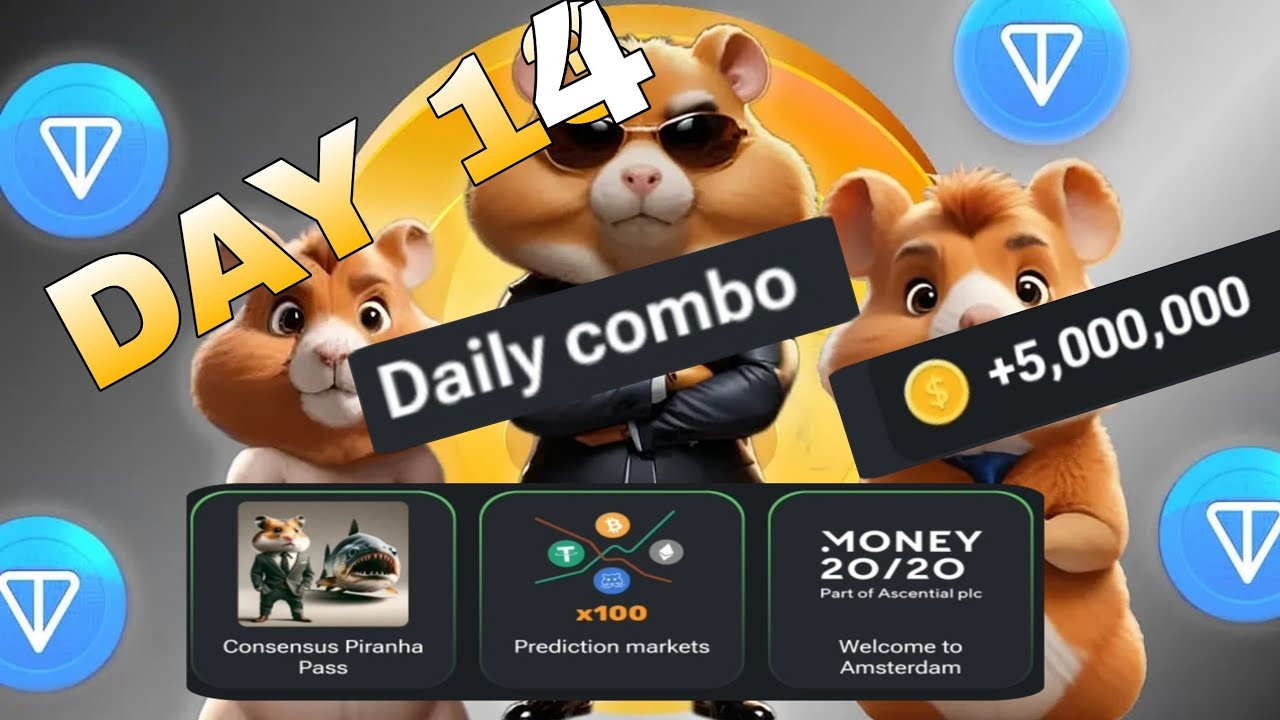 DAILY COMBO DAY 14 : HAMSTER KOMBAT 5,000,000 - YouTube