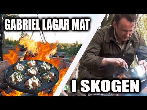 GABRIEL VISAR HUR MAN LAGAR MAT I SKOGEN.(HALV 8)