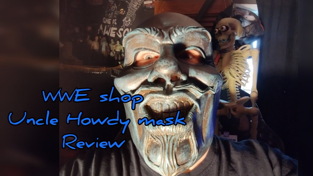 WWE SHOP UNCLE HOWDY MASK REVIEW - YouTube
