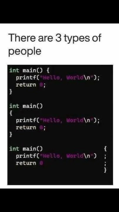 3 types of programmers 😅 #coding #python #dsa #computerlanguage - YouTube