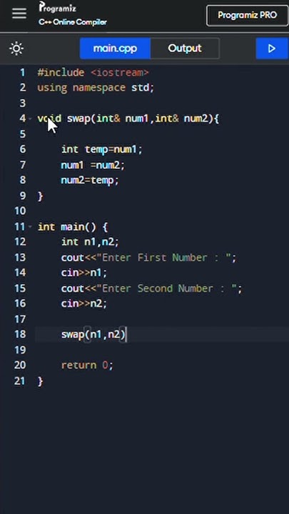 Swap Variables In C C Tutorials For Beginners Coding Cpp Reels Learning Shorts