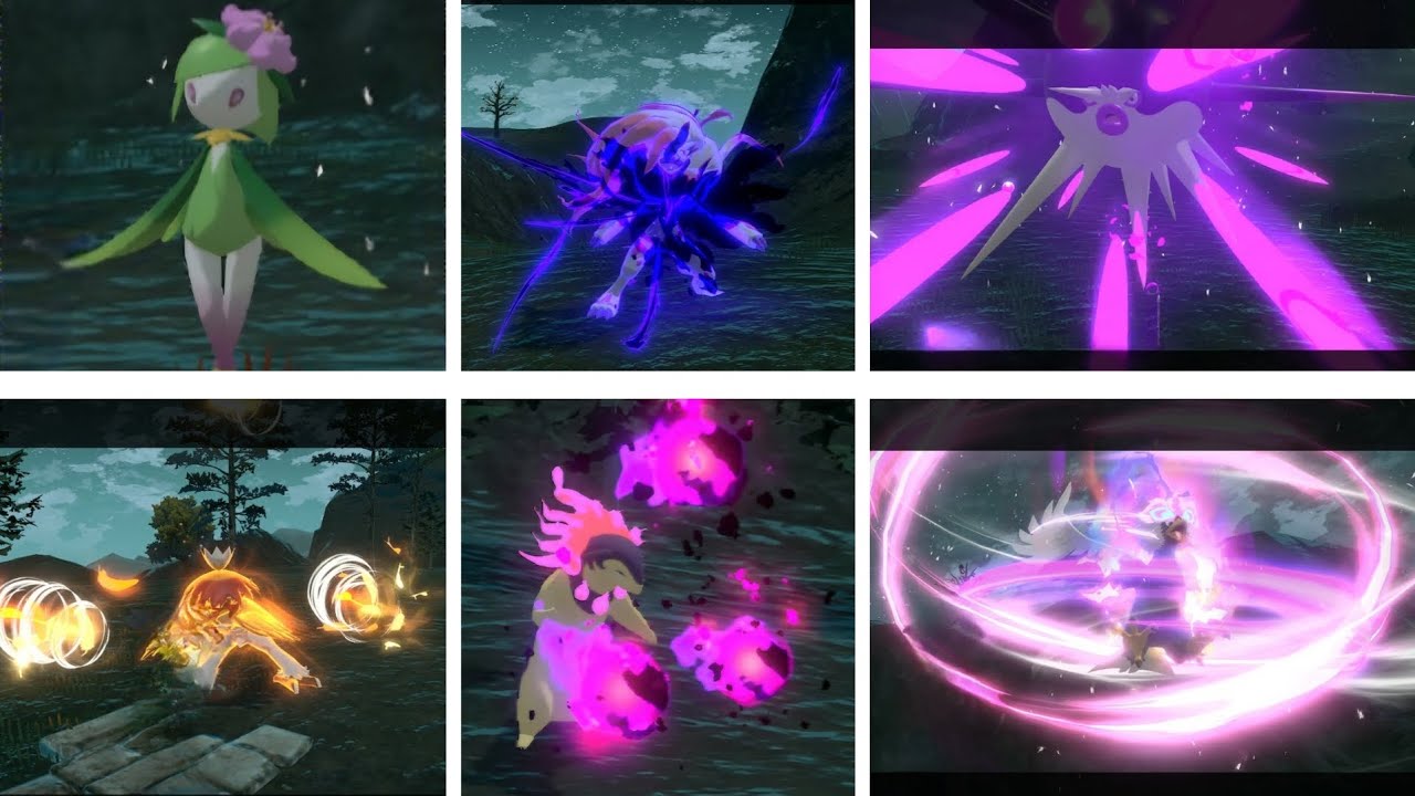 Pokémon Legends: Arceus - All hisuian pokemon signature moves - YouTube