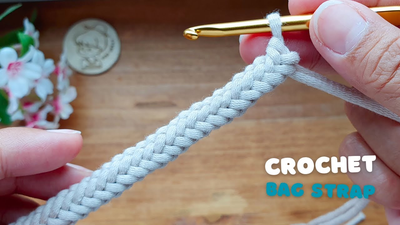 How to Crochet a Basic Cord | Crochet Bag Strap or Handle | ViVi Berry ...