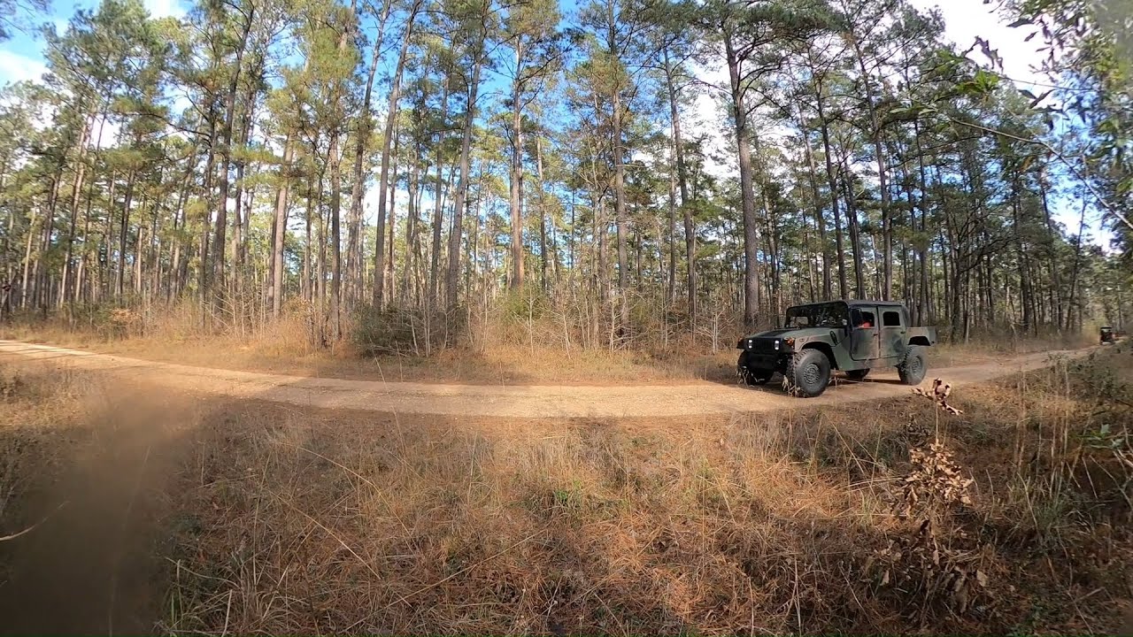 Off-Roading the Humvee in the National Forest - YouTube