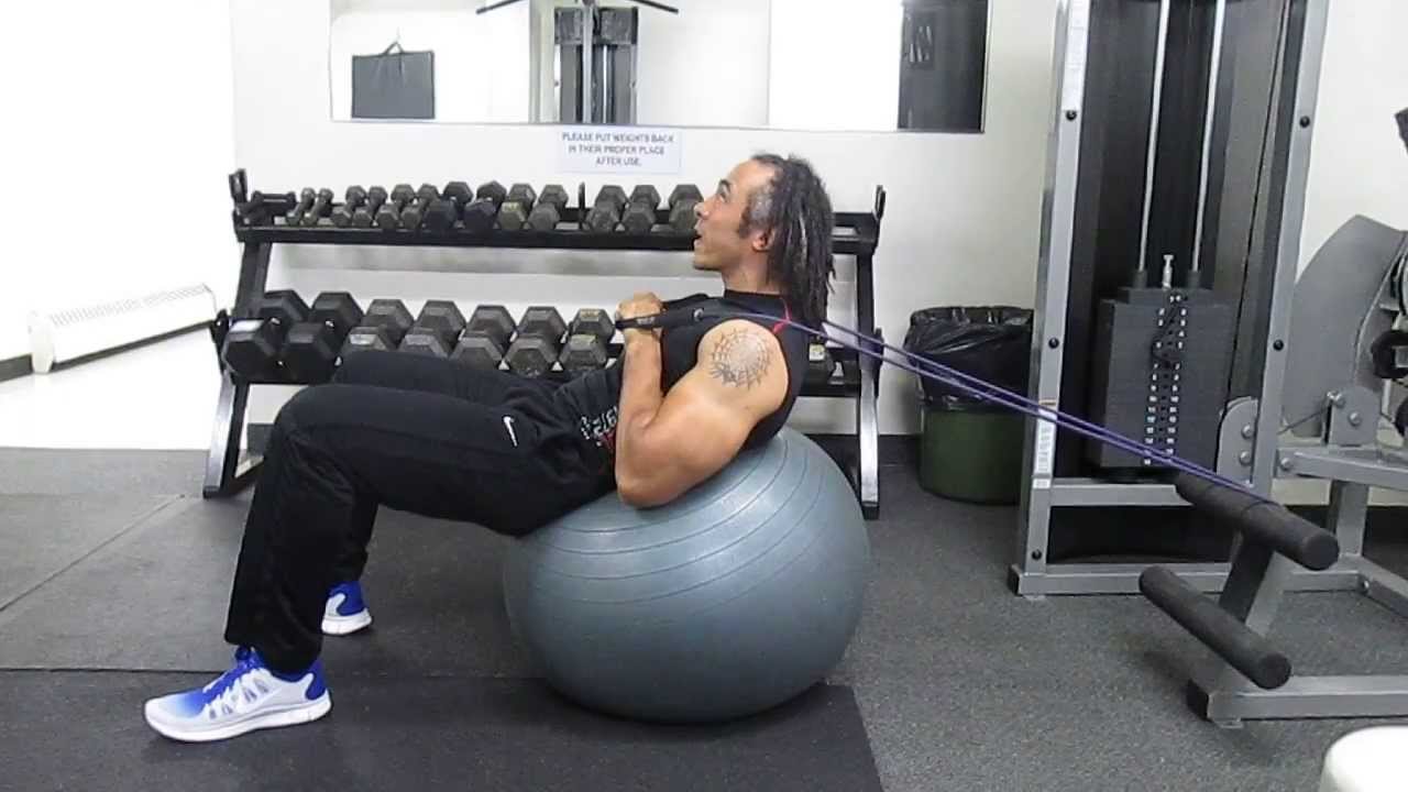 8 core stability ball exercises for a stronger core - YouTube
