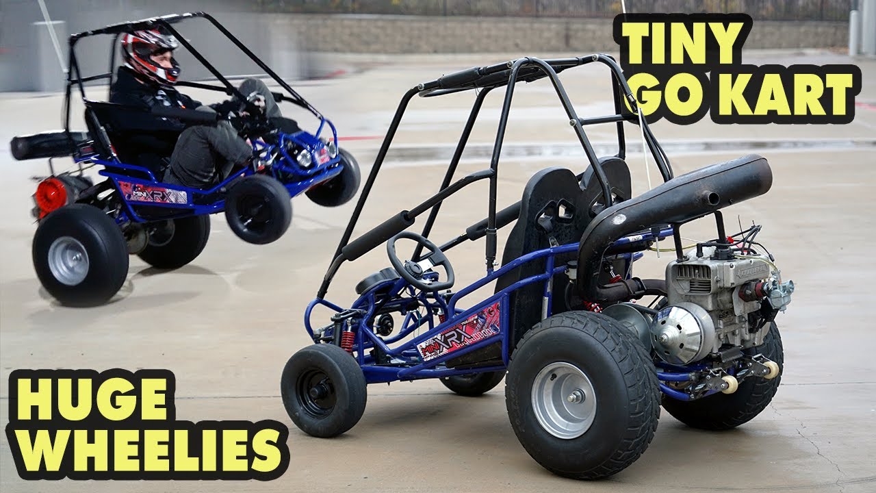 TINY KID'S GO KART with a SNOWMOBILE ENGINE is a Wheelie Monster! - YouTube