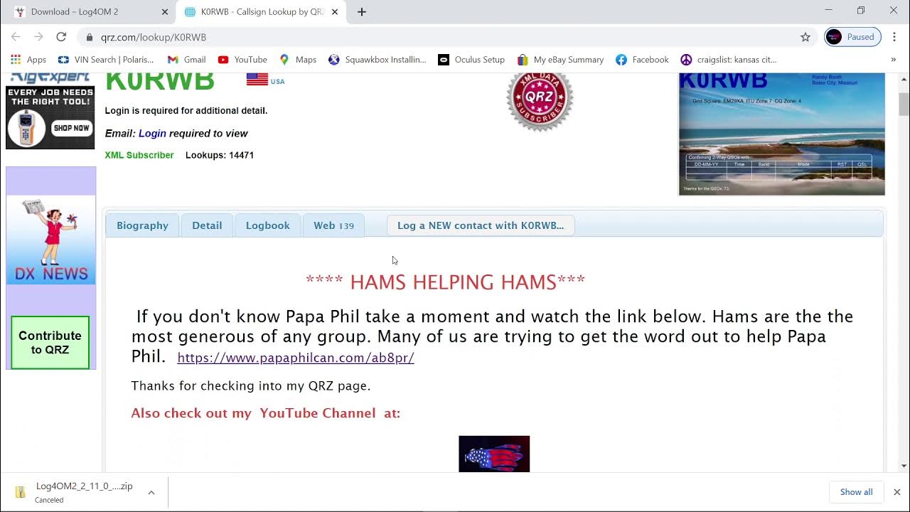 How to setup and use LOG4OM - YouTube